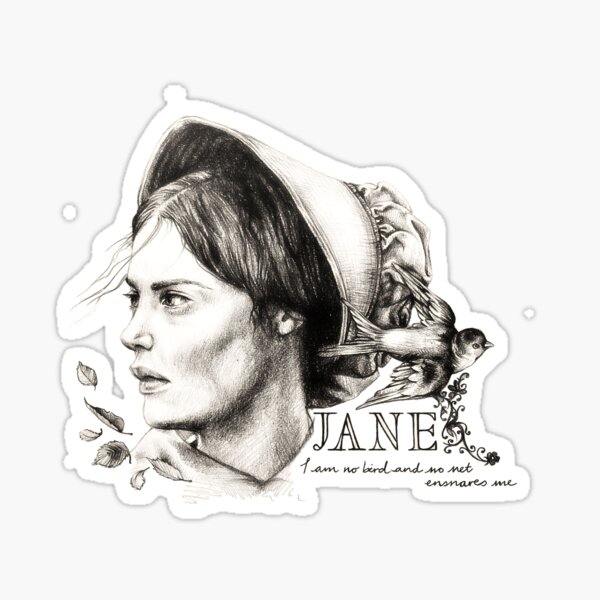 "Jane Eyre" Sticker for Sale by Amber Wicks | Redbubble