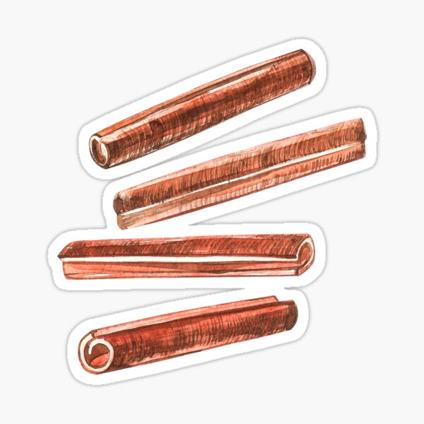 "Cinnamon" Sticker for Sale by Asetrova | Redbubble