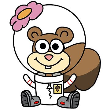 "Baby Sandy Cheeks" Sticker for Sale by merpxd | Redbubble