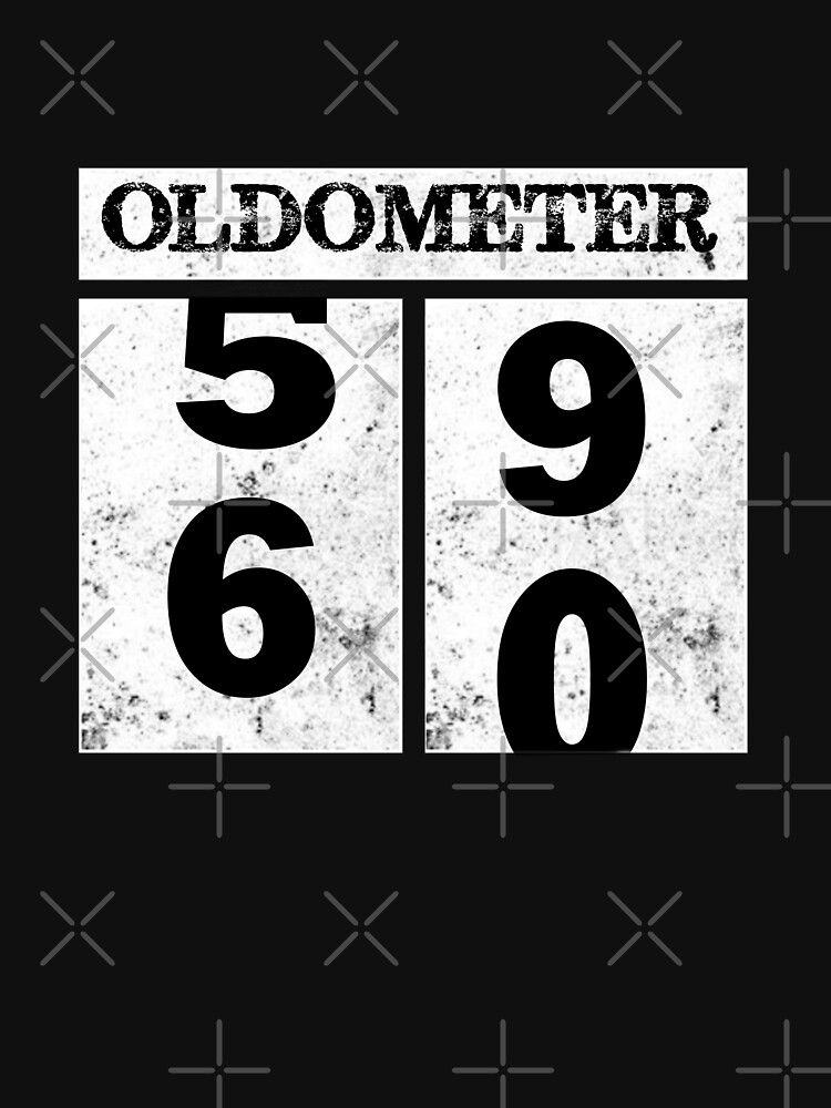 "Oldometer Odometer Funny 60th Birthday Gift 60 yrs" T-shirt for Sale ...