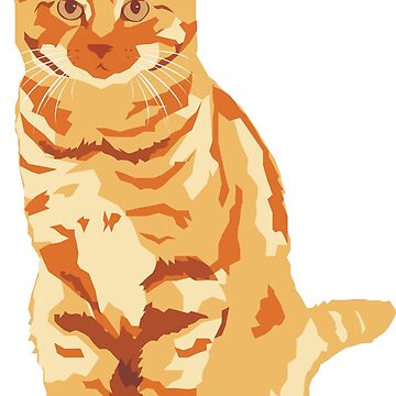 "Ginger Cat" Sticker for Sale by bluhak | Redbubble