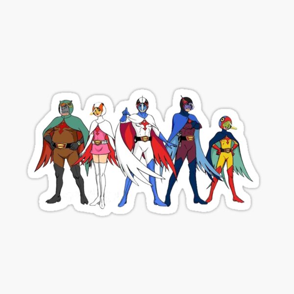 "Battle of the Planets Group Desing, G Force " Sticker for Sale by ...