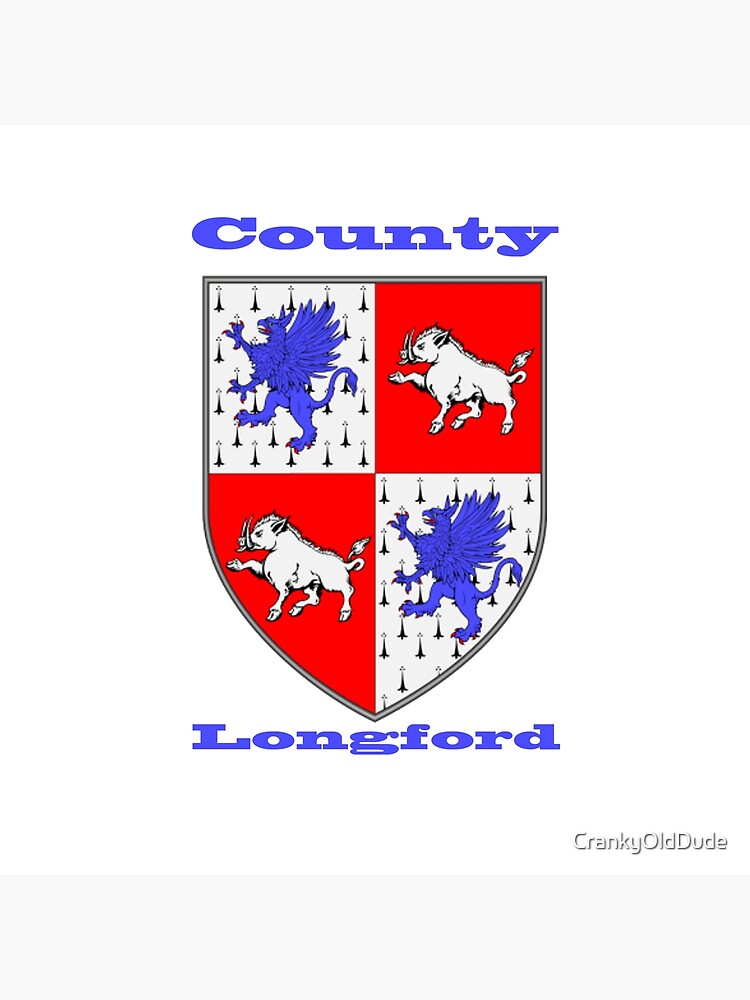 "County Longford Coat of Arms" Floor Pillow for Sale by CrankyOldDude ...