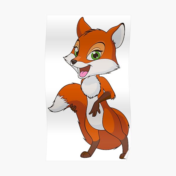 "female fox cartoon character, Cartoon, Fox Cartoon " Poster for Sale ...
