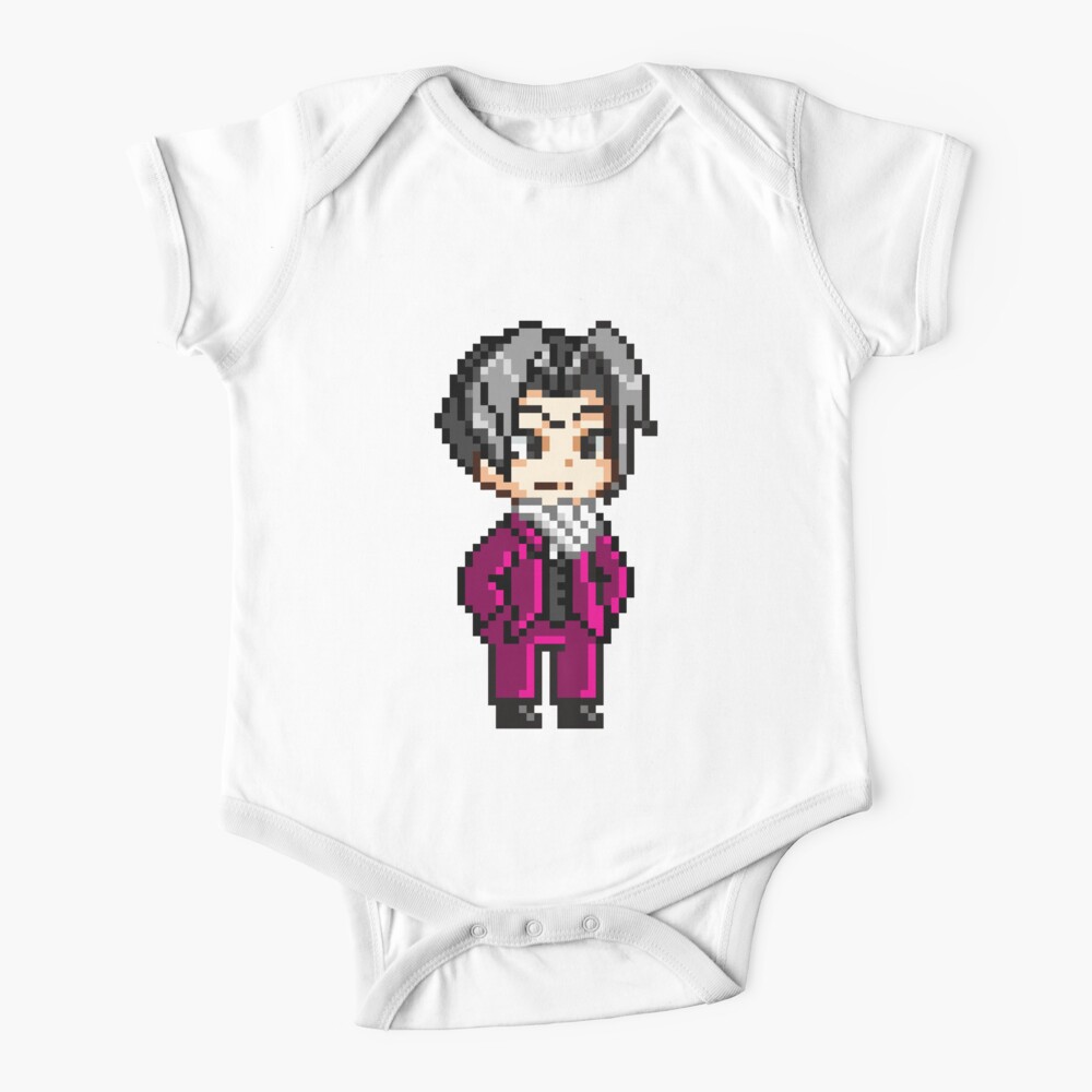 "Miles Edgeworth Pixel Sprite" Baby One-Piece by geekmythology | Redbubble
