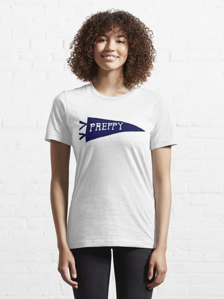"Preppy Pennant (Navy)" T-shirt by lthompson95 | Redbubble | prep t ...