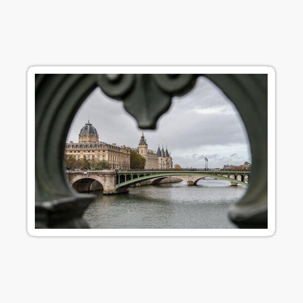 "Seine river, Paris" Sticker for Sale by K-Rahn | Redbubble