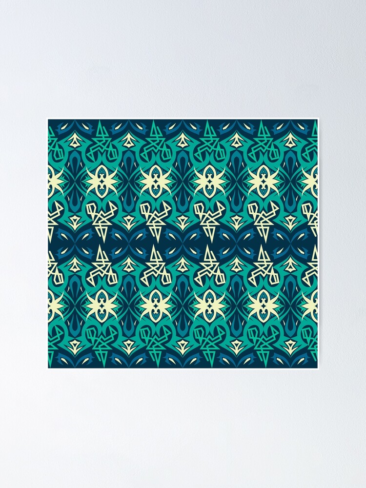 "Traditional pattern of dayak" Poster for Sale by BerandaDesain | Redbubble
