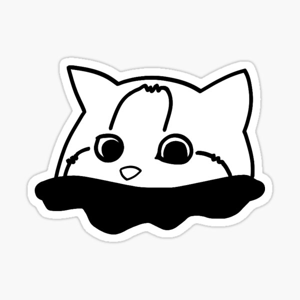 "Meme-miao: Lurk Cat" Sticker by Inkstaine | Redbubble