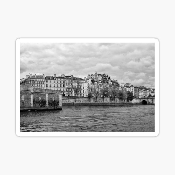 "Seine river, Paris" Sticker for Sale by K-Rahn | Redbubble