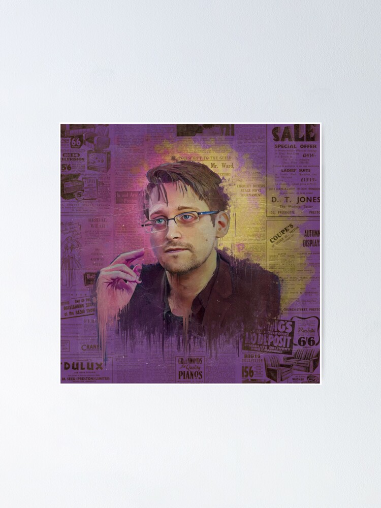 "EDWARD SNOWDEN " Poster for Sale by Chrisjeffries24 | Redbubble