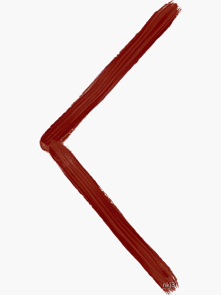 "Kaunaz (C, K, Q) Rune" Sticker for Sale by nkj3 | Redbubble