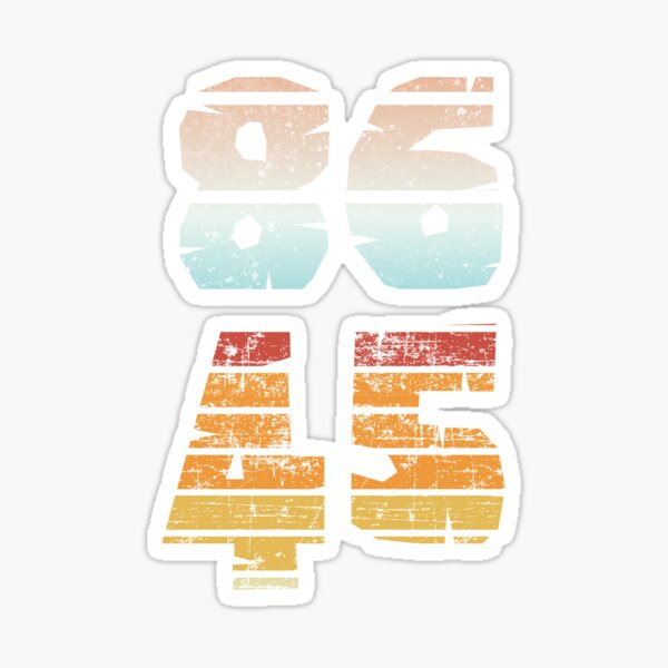 "8645" Sticker by Mohamedprf | Redbubble