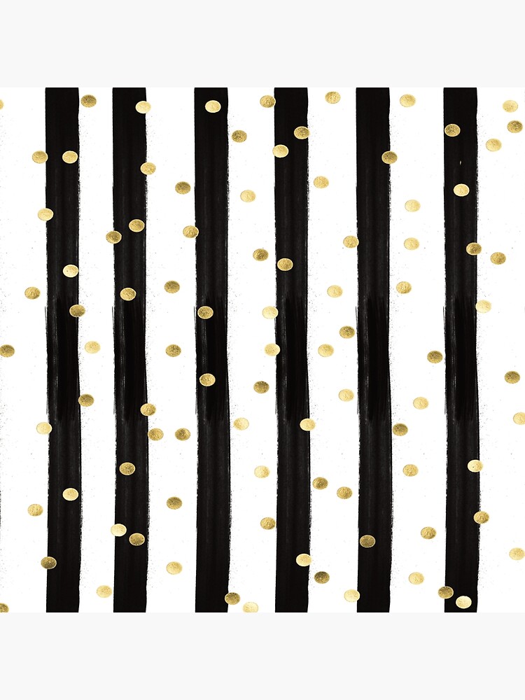 Póster «Patrón de franjas negras y puntos para mujer» de Ksbarger ...