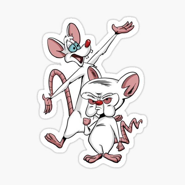 Sticker: Pinky And The Brain | Redbubble