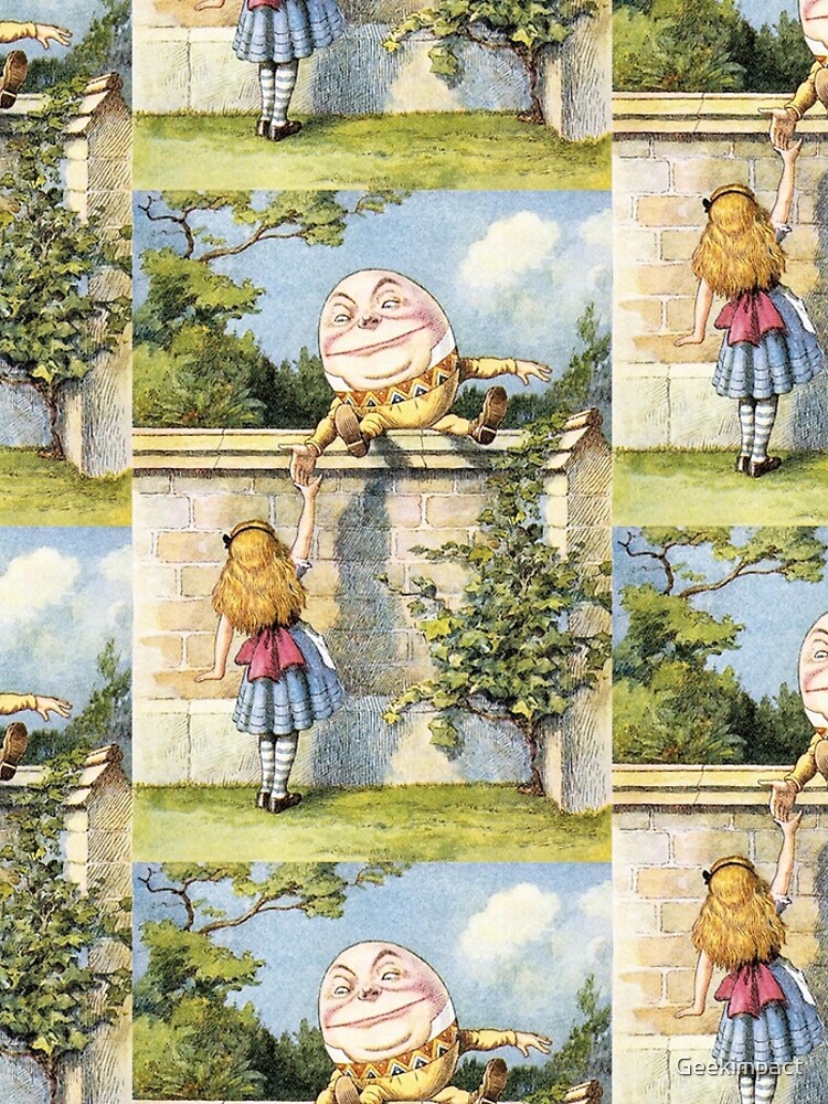 Humpty Dumpty Illustration from Alice in Wonderland - John Tenniel ...