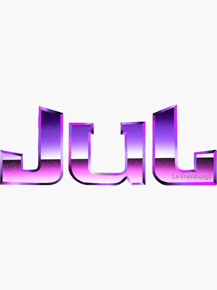 Sticker « JuL Vaporwave », par LeVraiMowgli | Redbubble