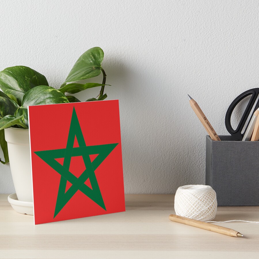 "Green star, Moors flag-Proud to be moorish " Art Board Print for Sale ...