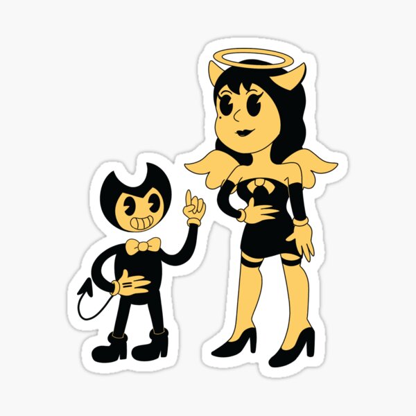 "Bendy The Demon & Alice Angel 2 " Sticker for Sale by NixTricya ...