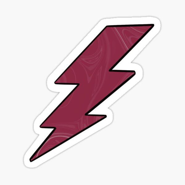 "Maroon Marble Lightning " Sticker for Sale by raspberryturtle | Redbubble