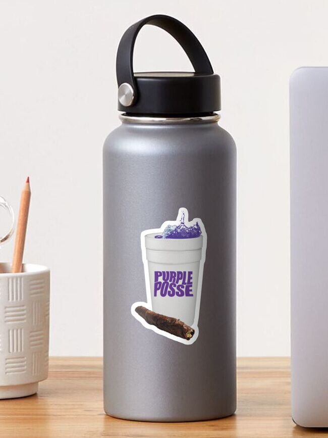 "PURPLE POSSE - DOUBLE CUP" Sticker by JuicySchinken | Redbubble