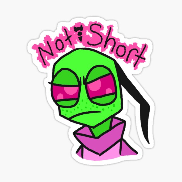 "Not Short" Sticker by skettidraws | Redbubble