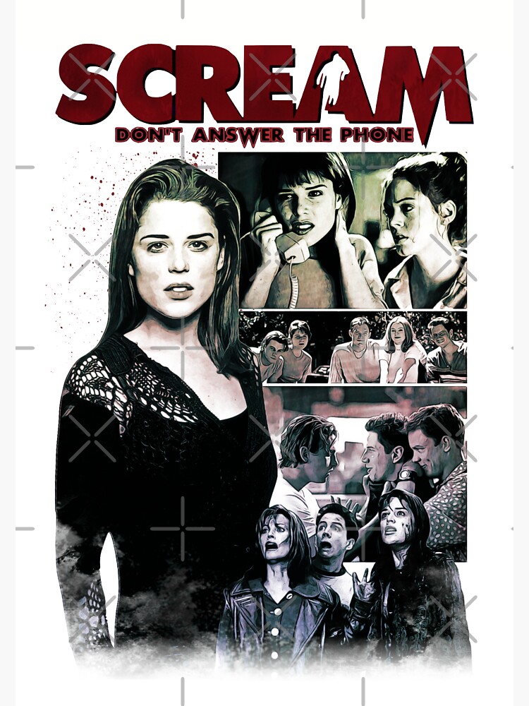 "Scream - Custom Poster" Sticker by HellmouthHorror | Redbubble