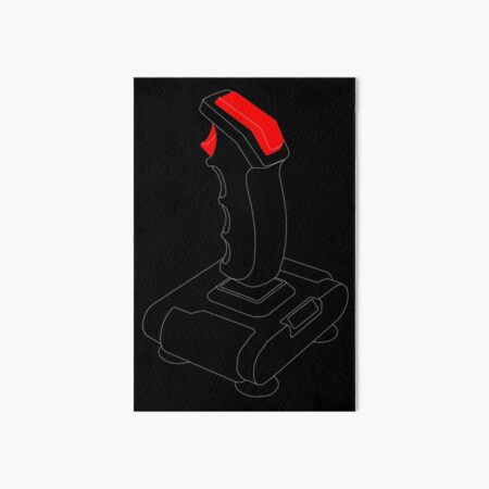 "Quickshot II Joystick wireframe" Art Board Print by C64designs | Redbubble
