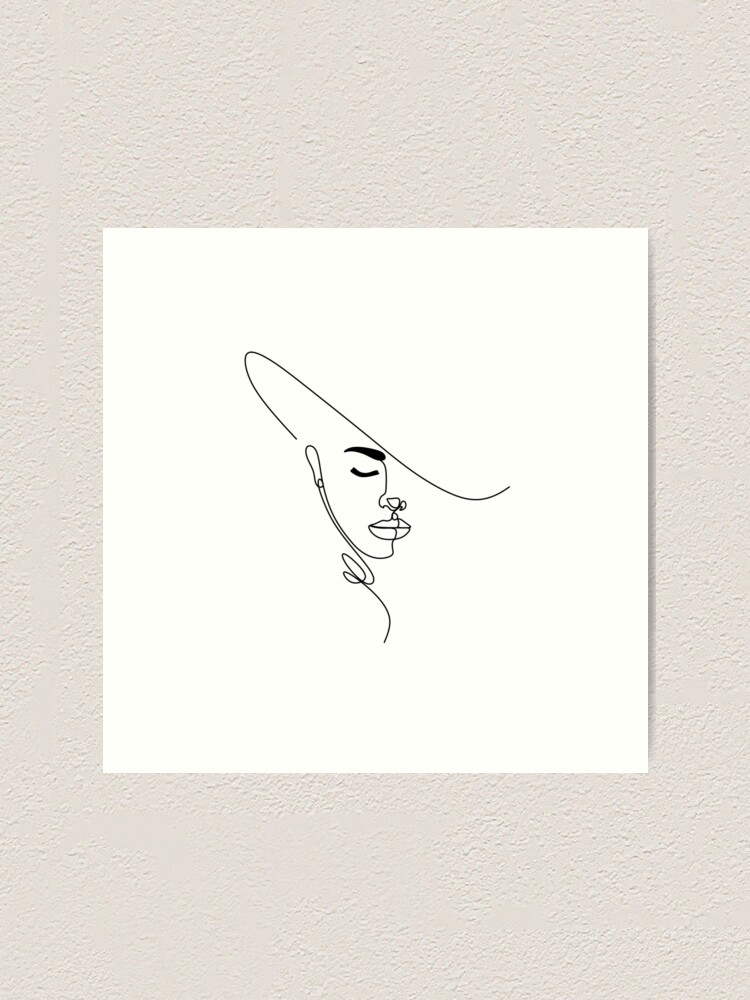 Abstract Female Figure Woman Art Sketch Art Continuous Line Woman