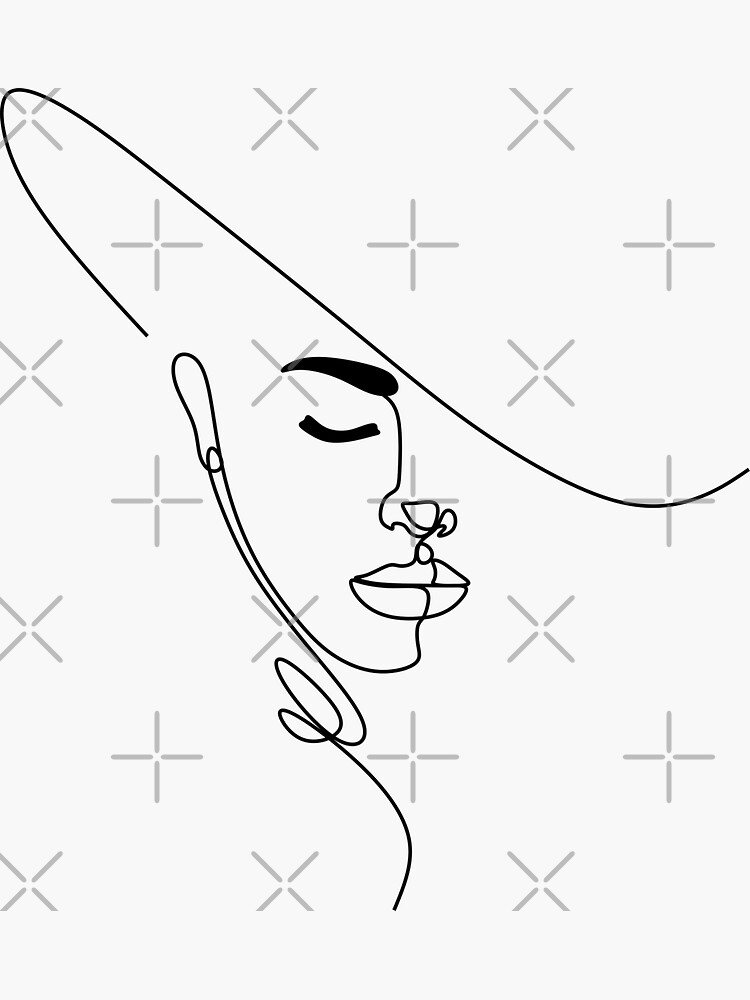 Abstract Female Figure Woman Art Sketch Art Continuous Line Woman