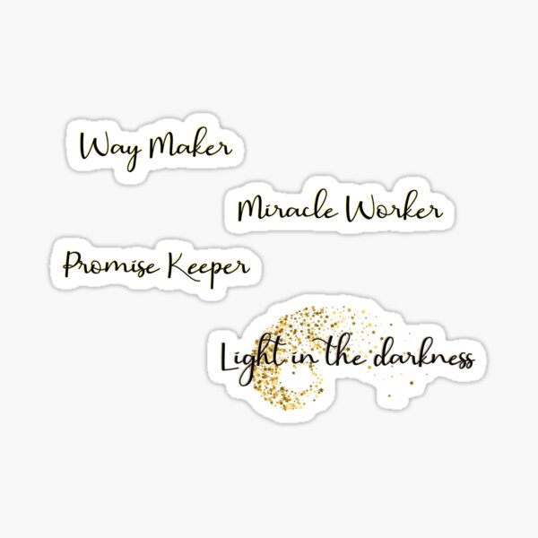 "Way Maker pack" Sticker by jessicanicole3 | Redbubble