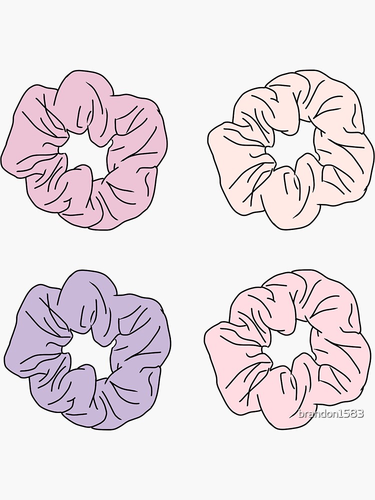 "scrunchie sticker pack" Sticker for Sale by brandon1583 | Redbubble