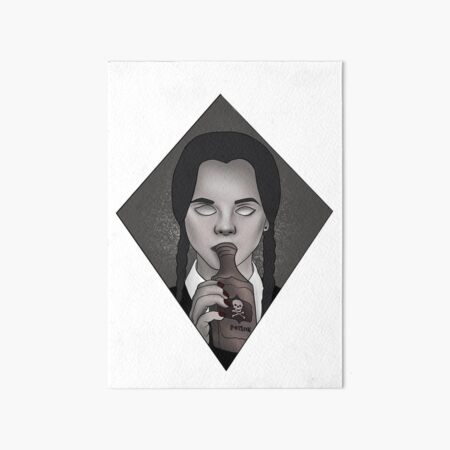 "Wednesday Addams Poison Girl" Art Board Print by MissElphie | Redbubble
