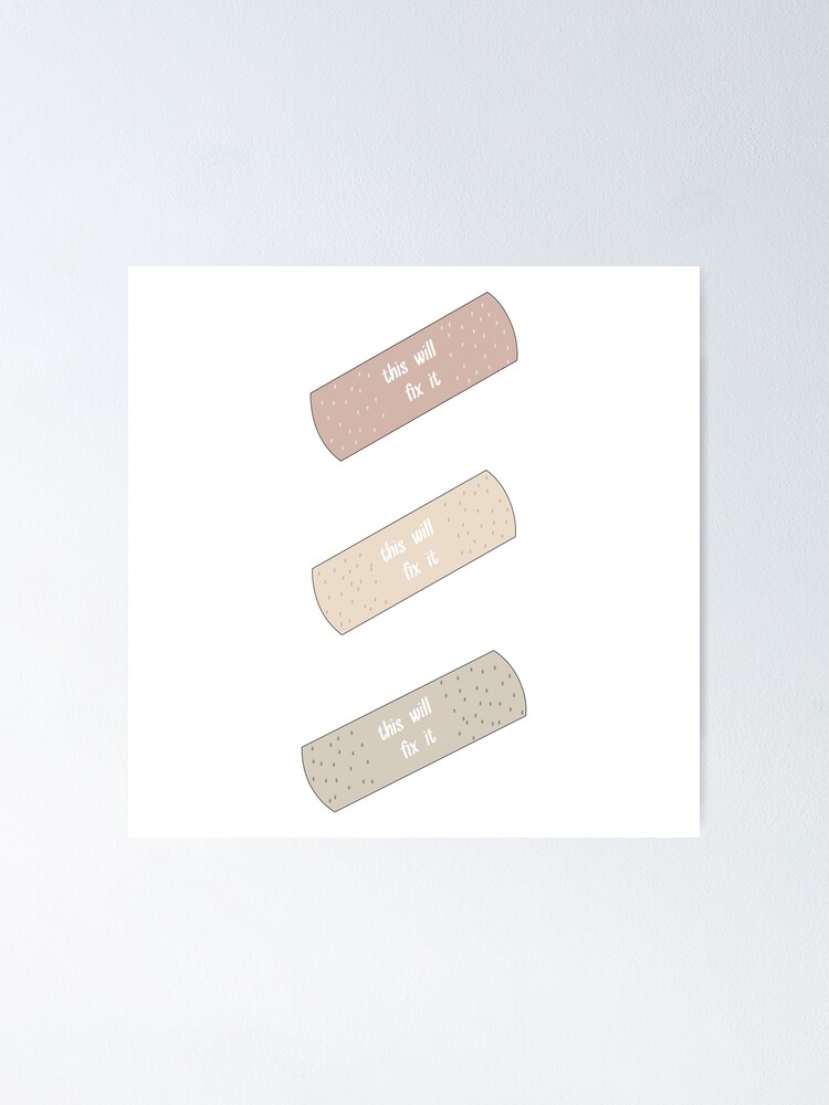 Poster « Pack de pansement rose + neutre », par radiant-designs | Redbubble