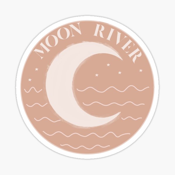 "Moon River" Sticker for Sale by nicdoors | Redbubble