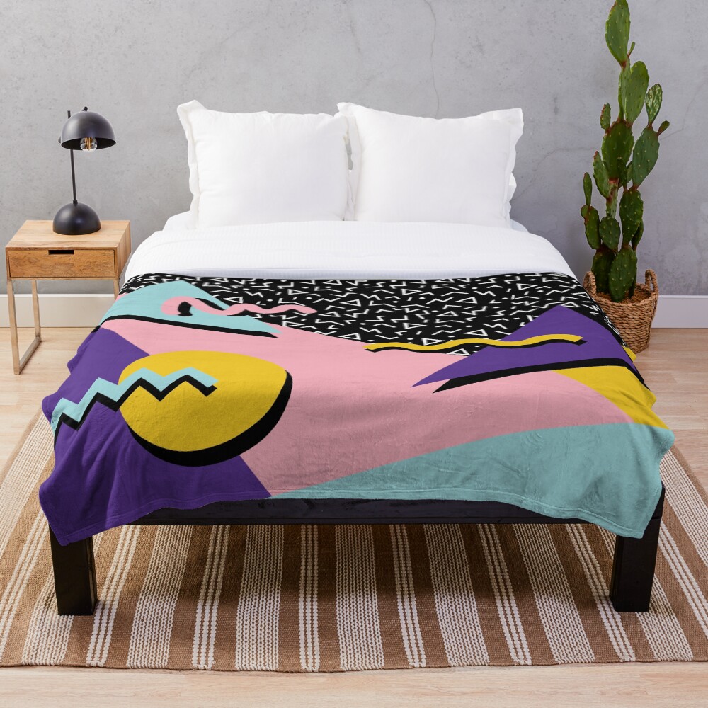 Memphis Pattern 20 Retro 90s 80s Throw Blanket For Sale By