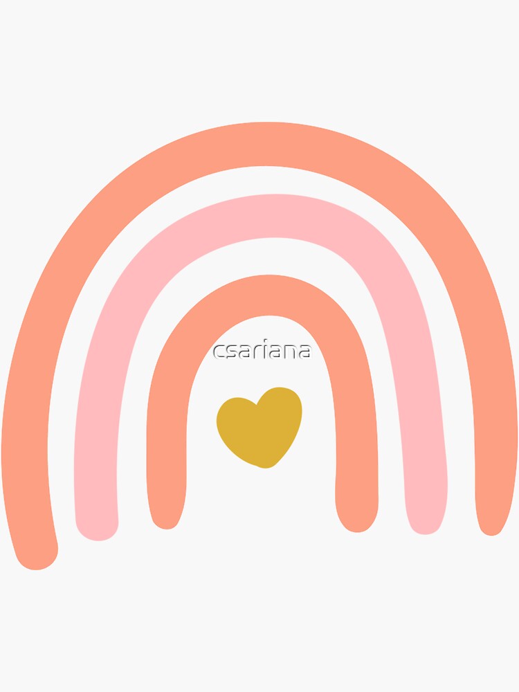 "Pink Rainbow" Sticker for Sale by csariana | Redbubble
