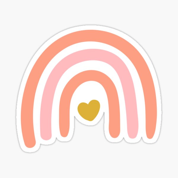 "Pink Rainbow" Sticker for Sale by csariana | Redbubble