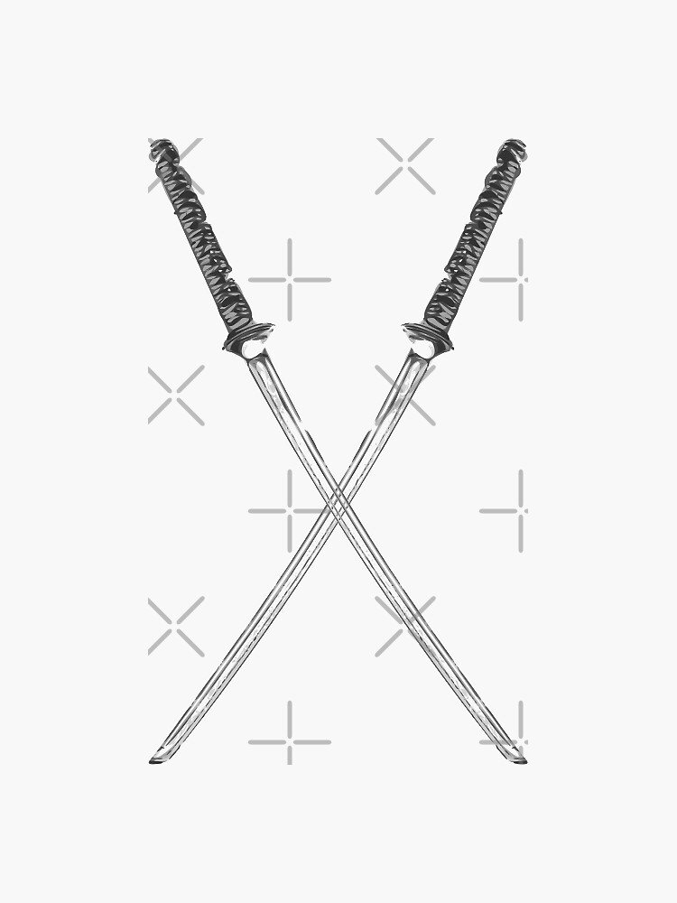 "Katana" Sticker by MCSansGluten | Redbubble