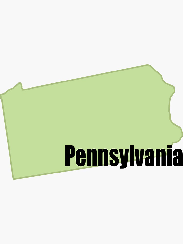 "PENNSYLVANIA STATE" Sticker by K1Duong | Redbubble