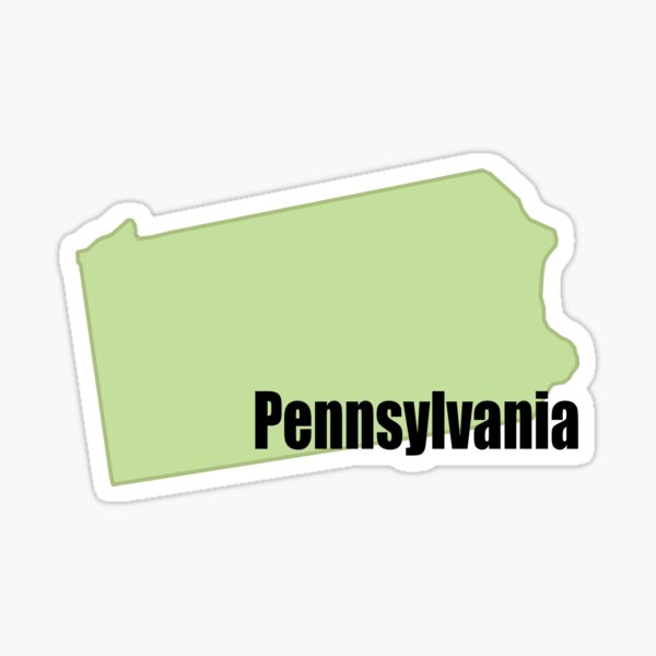 "PENNSYLVANIA STATE" Sticker by K1Duong | Redbubble