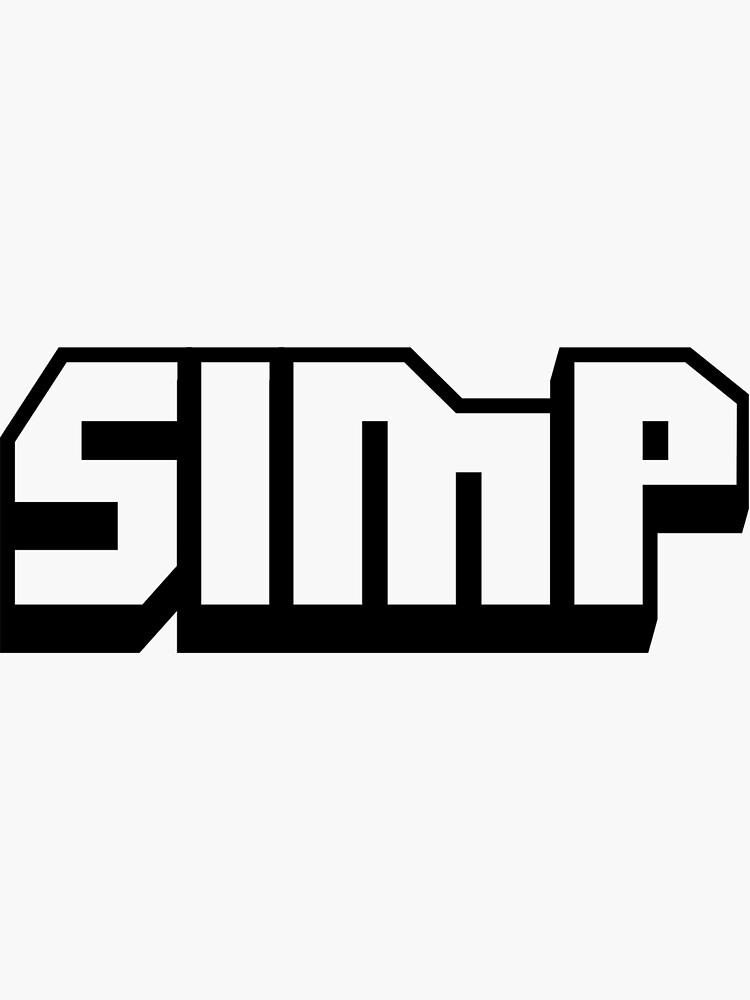 "Twitch Simp" Sticker by R3DXYT | Redbubble