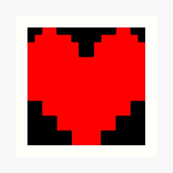 "Undertale Heart" Art Print for Sale by Puppy- | Redbubble