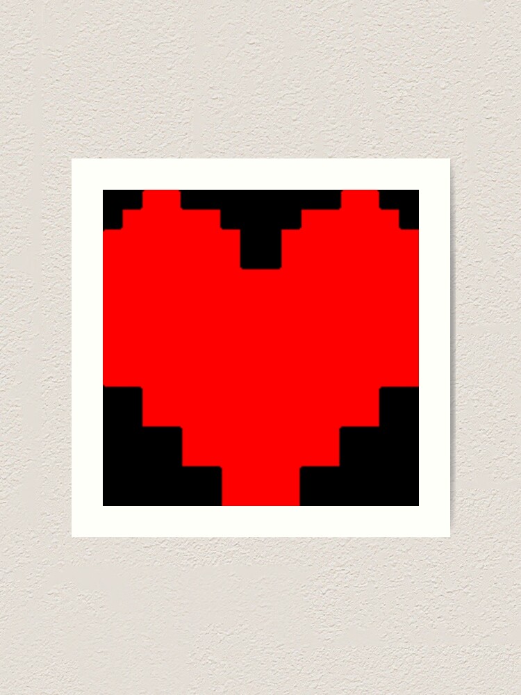 "Undertale Heart" Art Print for Sale by Puppy- | Redbubble
