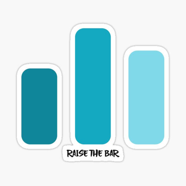 "The Bar Graph" Sticker for Sale by vishstud | Redbubble