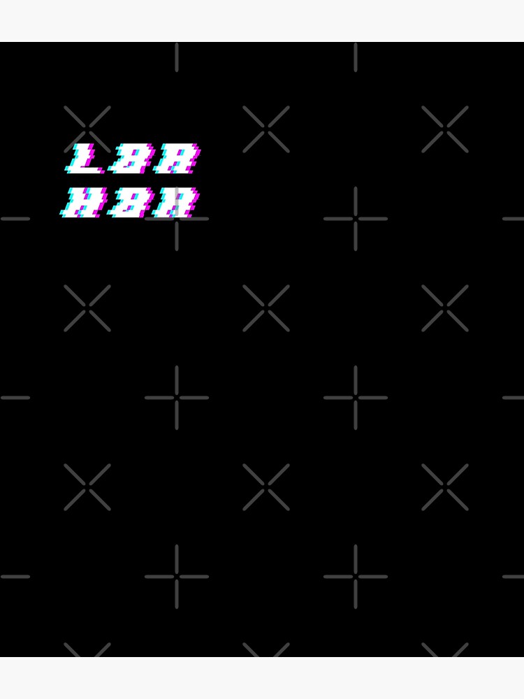"L8R H8R (späterer Hasser) - Glitch Alphanumeric Text" Rucksack von ...