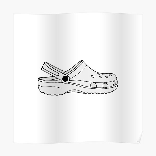 "White Crocs" Poster for Sale by MaPetiteFleur | Redbubble