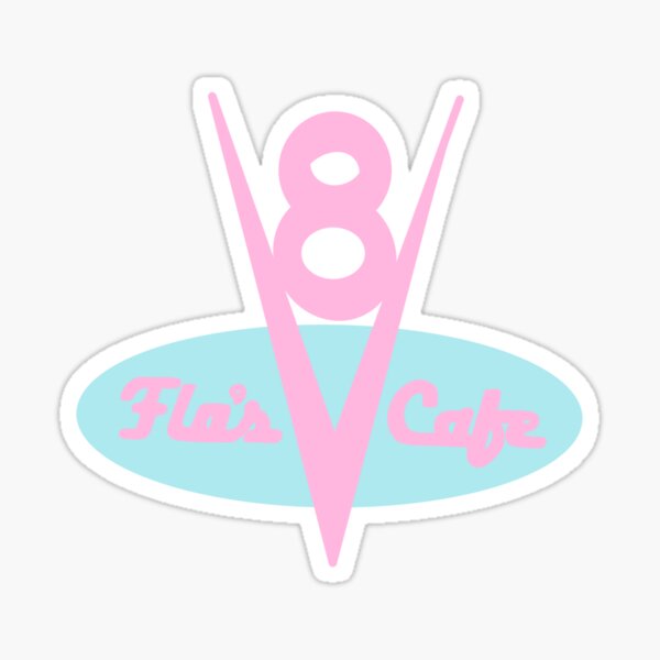 "Flo’s Cafe" Sticker for Sale by pearlminnie | Redbubble