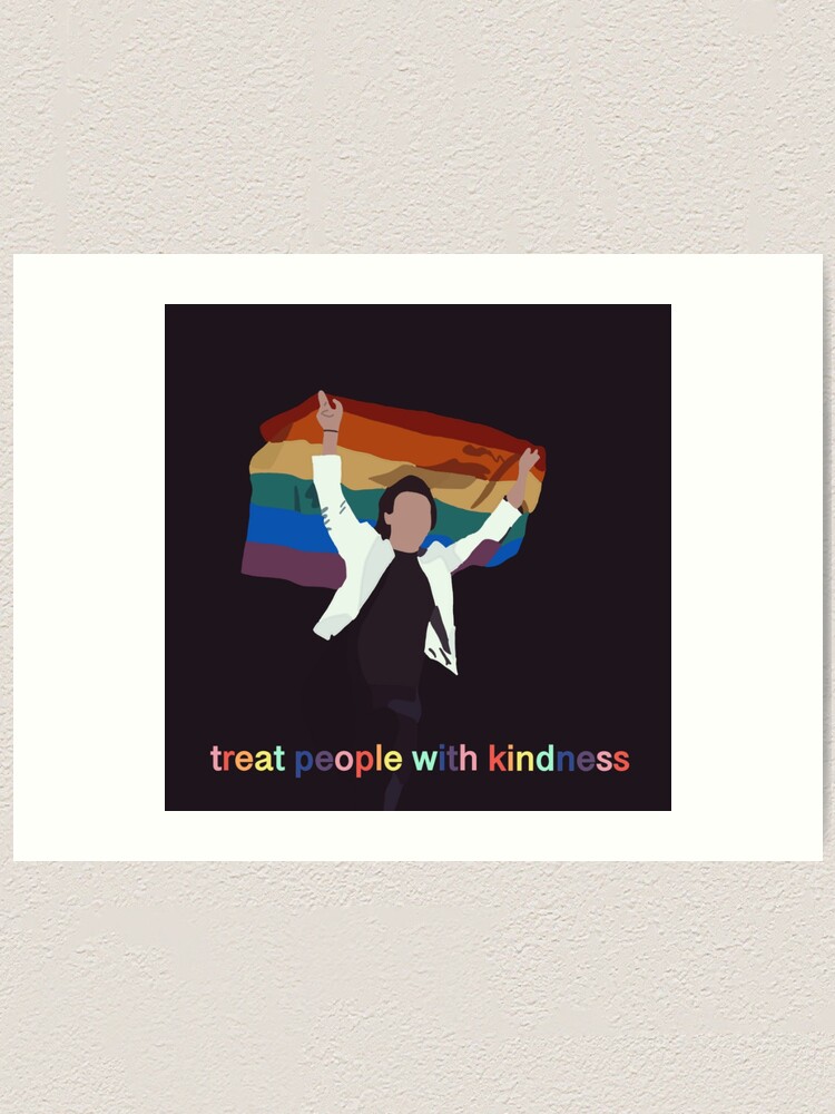 "Treat people with kindness - Harry Styles - Fine Line" Art Print by ...