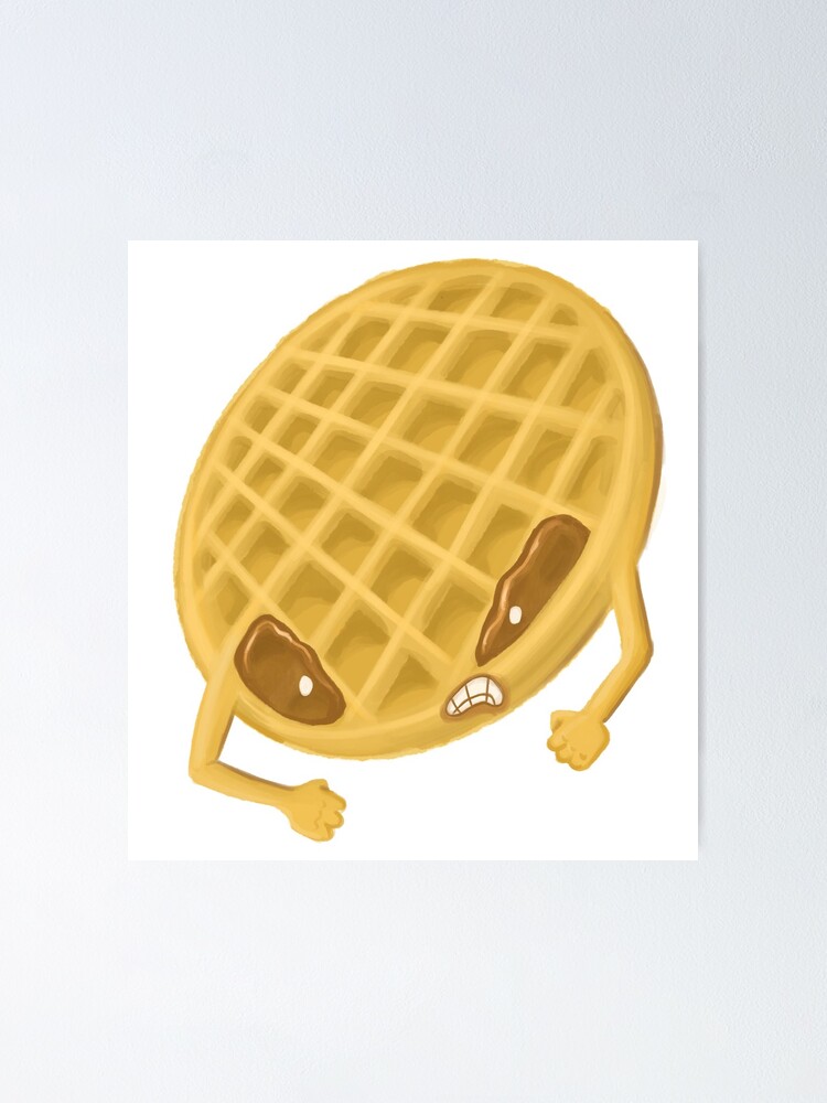 "Angry Waffle " Poster by VioletMorrison | Redbubble